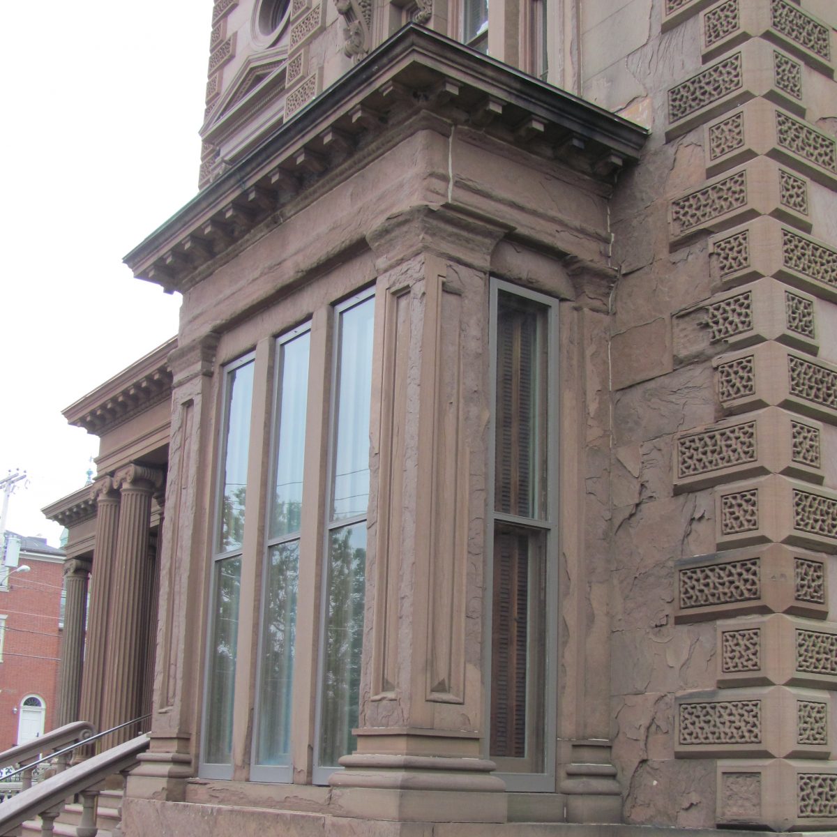 Brownstone Progress in Reception Bay - Victoria Mansion